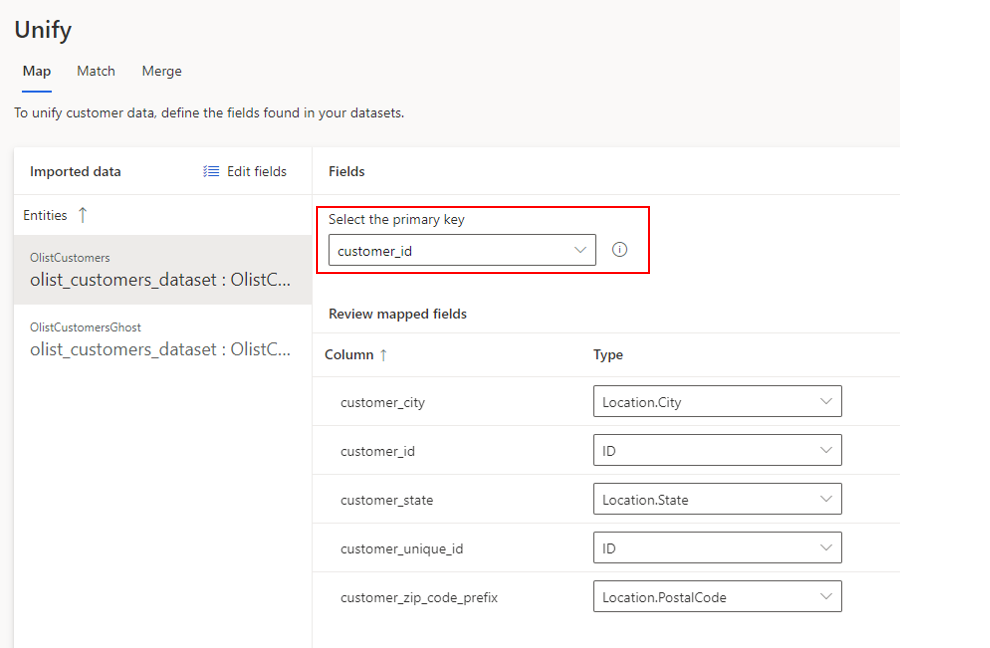 Dynamics 365 Customer Insights Unification Single Dataset Dynamics
